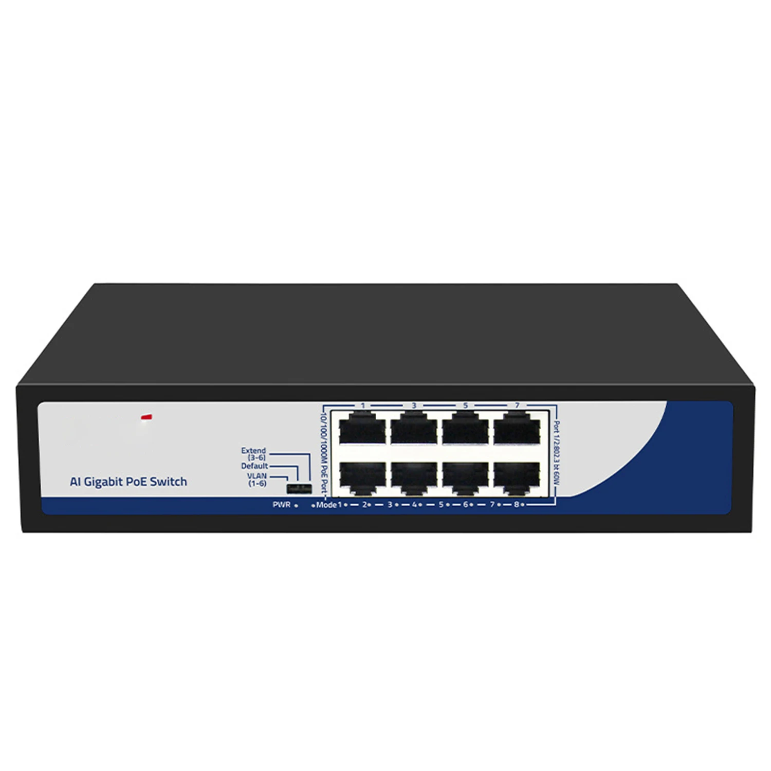 8 Ports Gigabit Cctv Ip Camera Router Poe Network Switch - Buy Port ...
