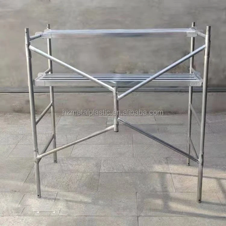 1.5m Work Platform Portable Ladder Frame Scaffold Mobile Steel Folding ...