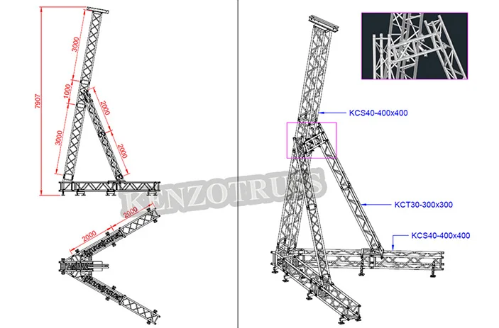 Aluminum Truss Displays Line Array Truss for Hanging Speakers| Alibaba.com