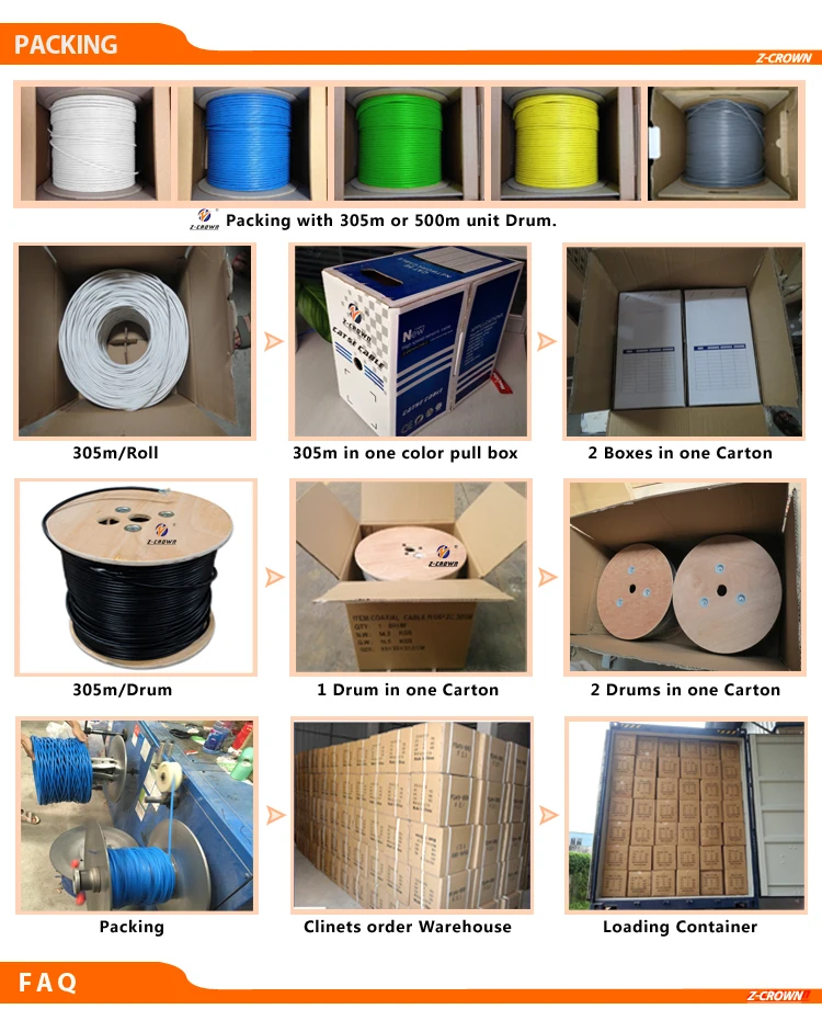 Pvc Aico Rj45 Abc Utp Cat6 Cable 305m Indoor - Buy Aico Cable Rj45 Cat6 ...