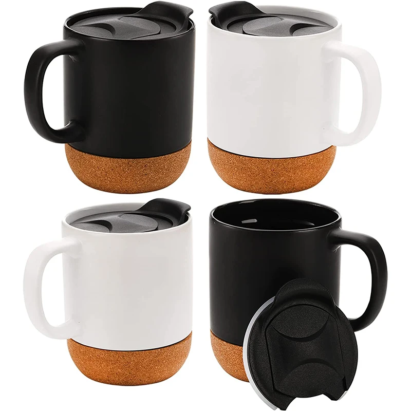 15 OZ Large Red Ceramic Coffee Mugs - Sustainable & Stylish