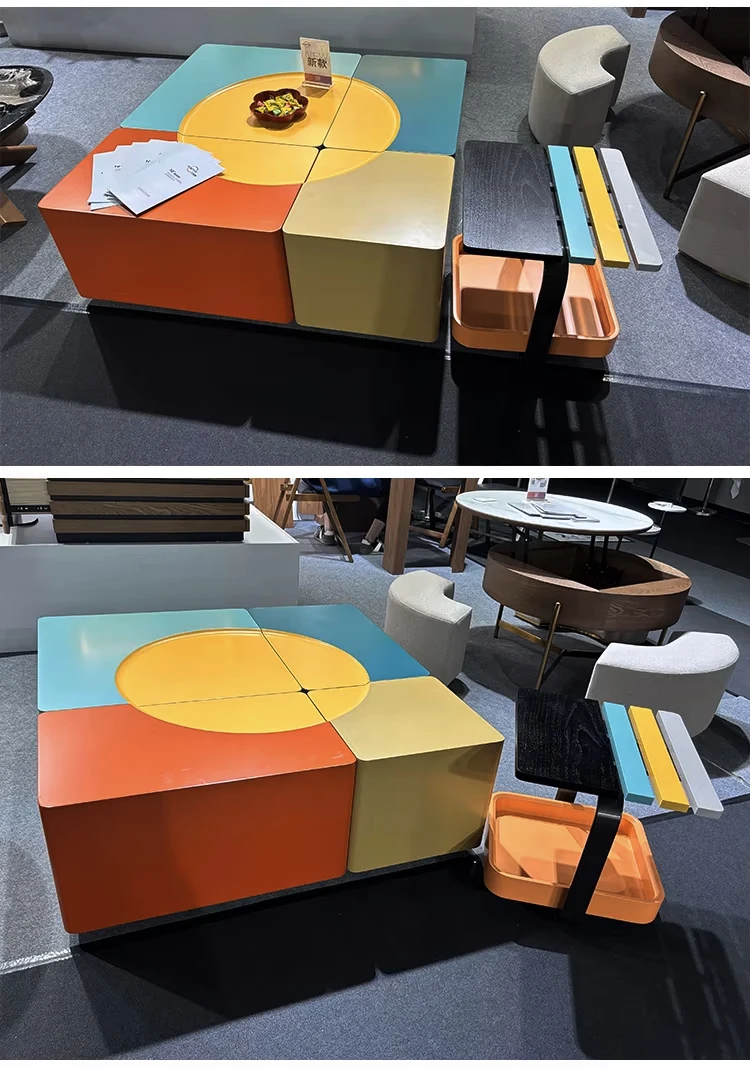 Modern Simple Square Living Room Coffee Table Designer Wooden Furniture ...