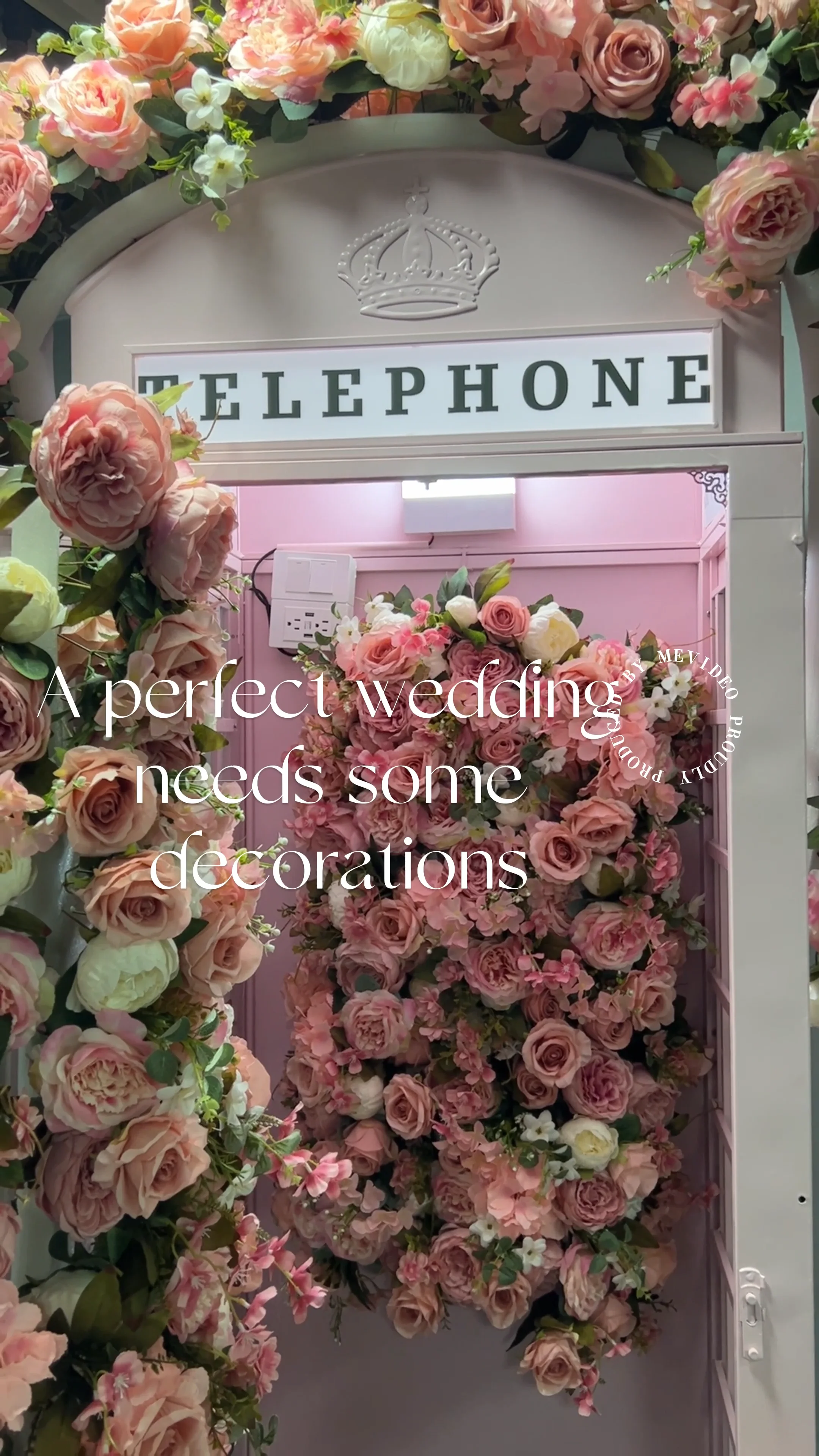 Pink Telephone Booth Wedding Decoration Bar Decor Shopping Mall Retro ...