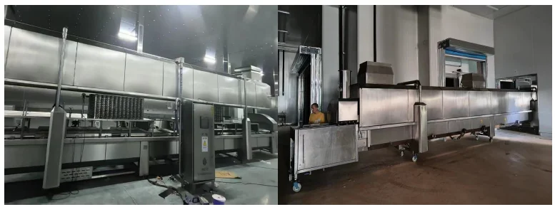 Tunnel-type Fish Processing Oven Automatic Steaming and Baking Oven ...