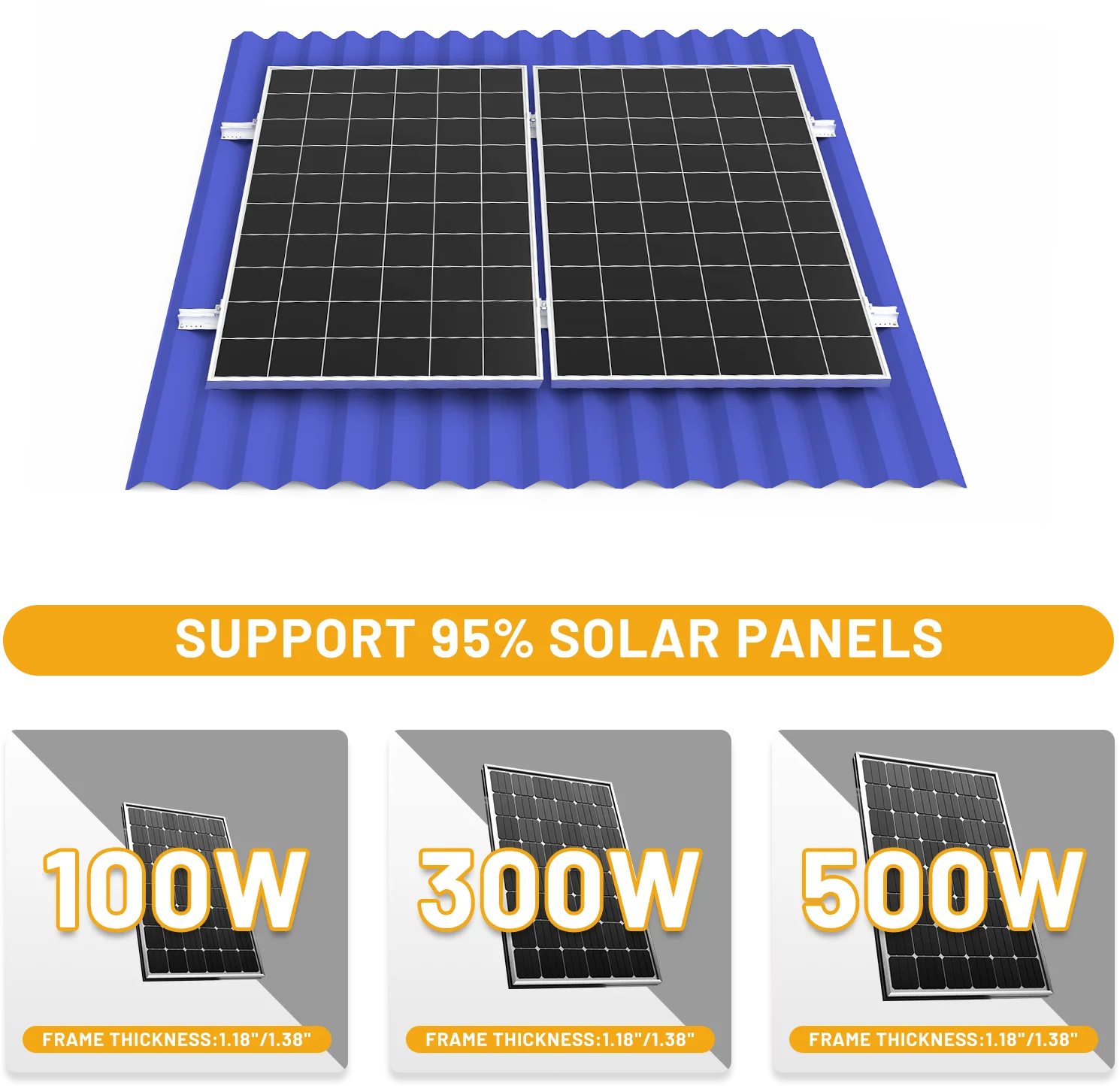 Photovoltaic Pv Roof Racking Structure Installation To Support Solar ...