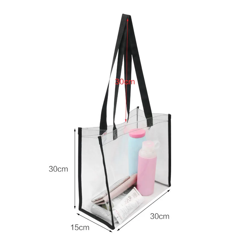 Large Plastic clear Pvc Vinyl Shopping Tote Bags| Alibaba.com
