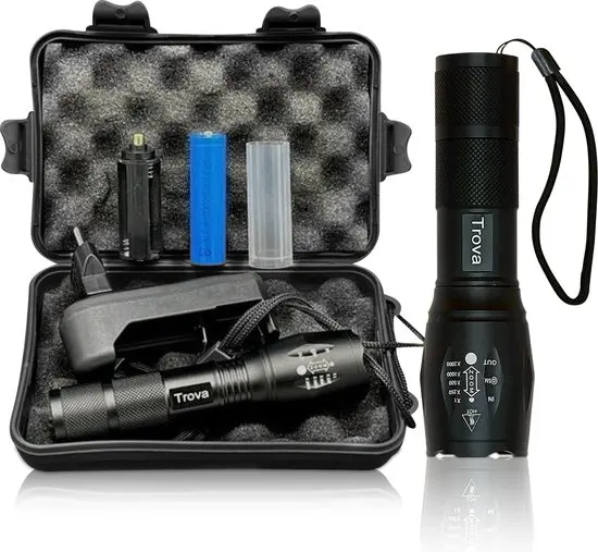 Uv Flashlight - Uv Lamp - Ultra Violet Lamp - Incl. Rechargeable ...