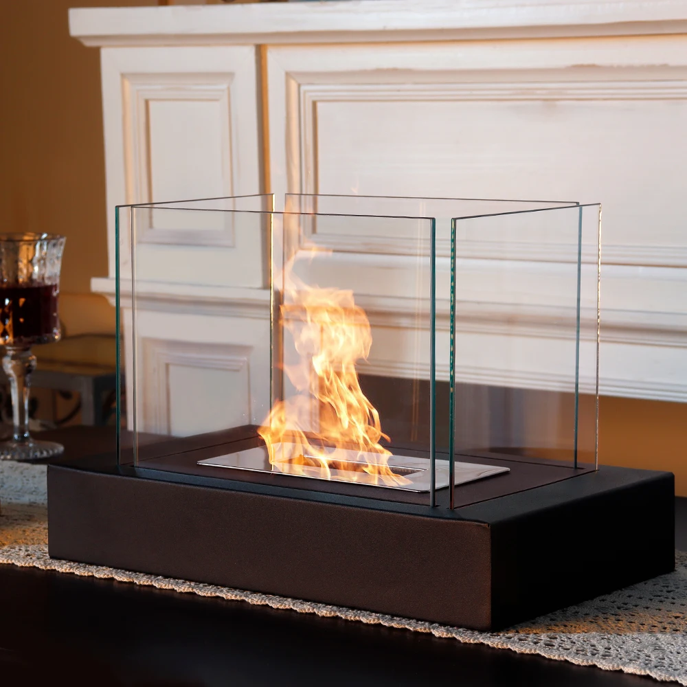 Tabletop Fire Pit Indoor Tabletop Bio Ethanol Fireplace - Portable ...