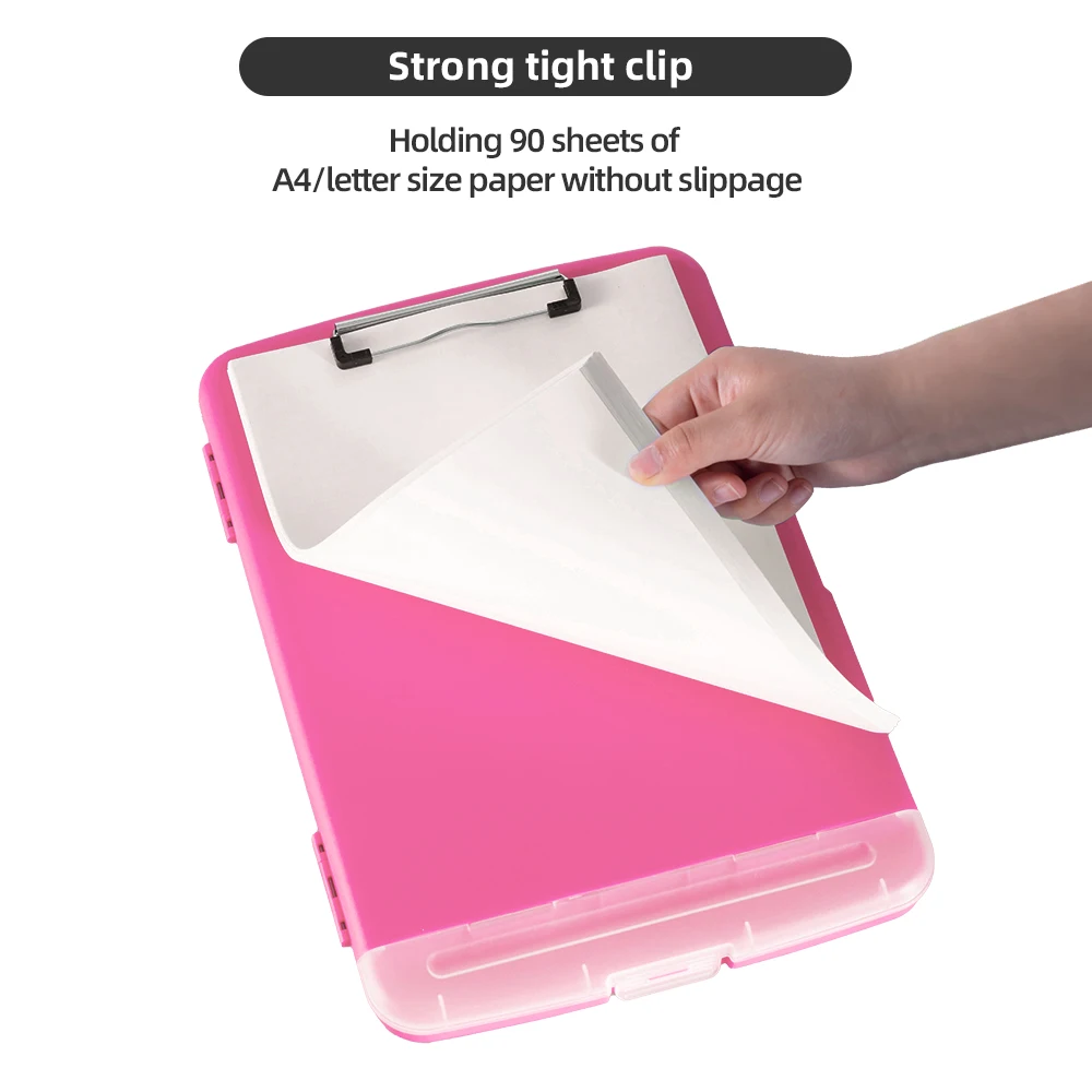 Praise Pink A4 Size PP Waterproof Clip Board Plastic Nurse Clipboard ...