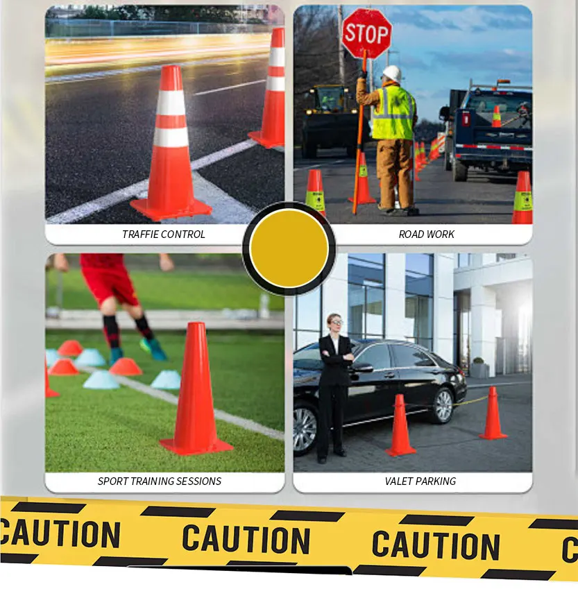 Newly Released 70cm Flexible Reflective Road Traffic Safety Cones ...