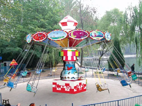 Fairground Amusement Park Equipment Outdoor 32 Seats Swing Spinning ...