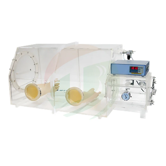 TOB Lab Transparent Glove Box With Two Digital Vacuum Meter| Alibaba.com