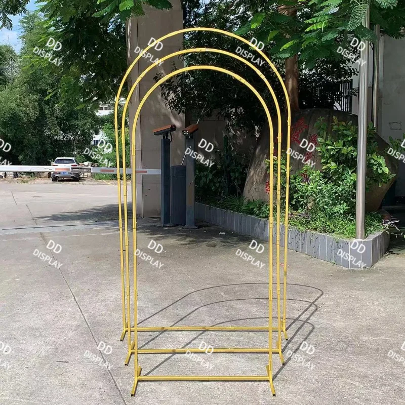 Stable Chira Backdrop Stand Large Size Gold Metal Balloon Arch Set ...