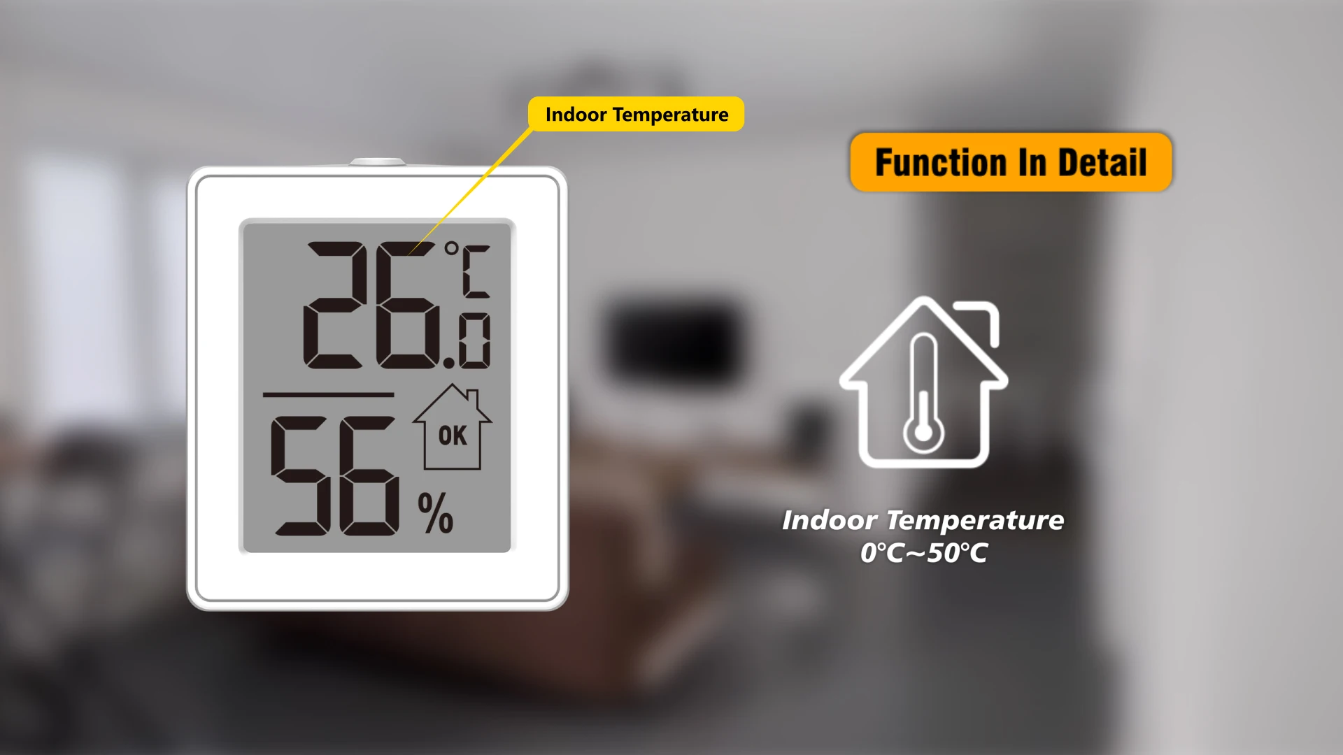 Mini Ultrasonic Compact Weather Station Humidity Multi-functional ...