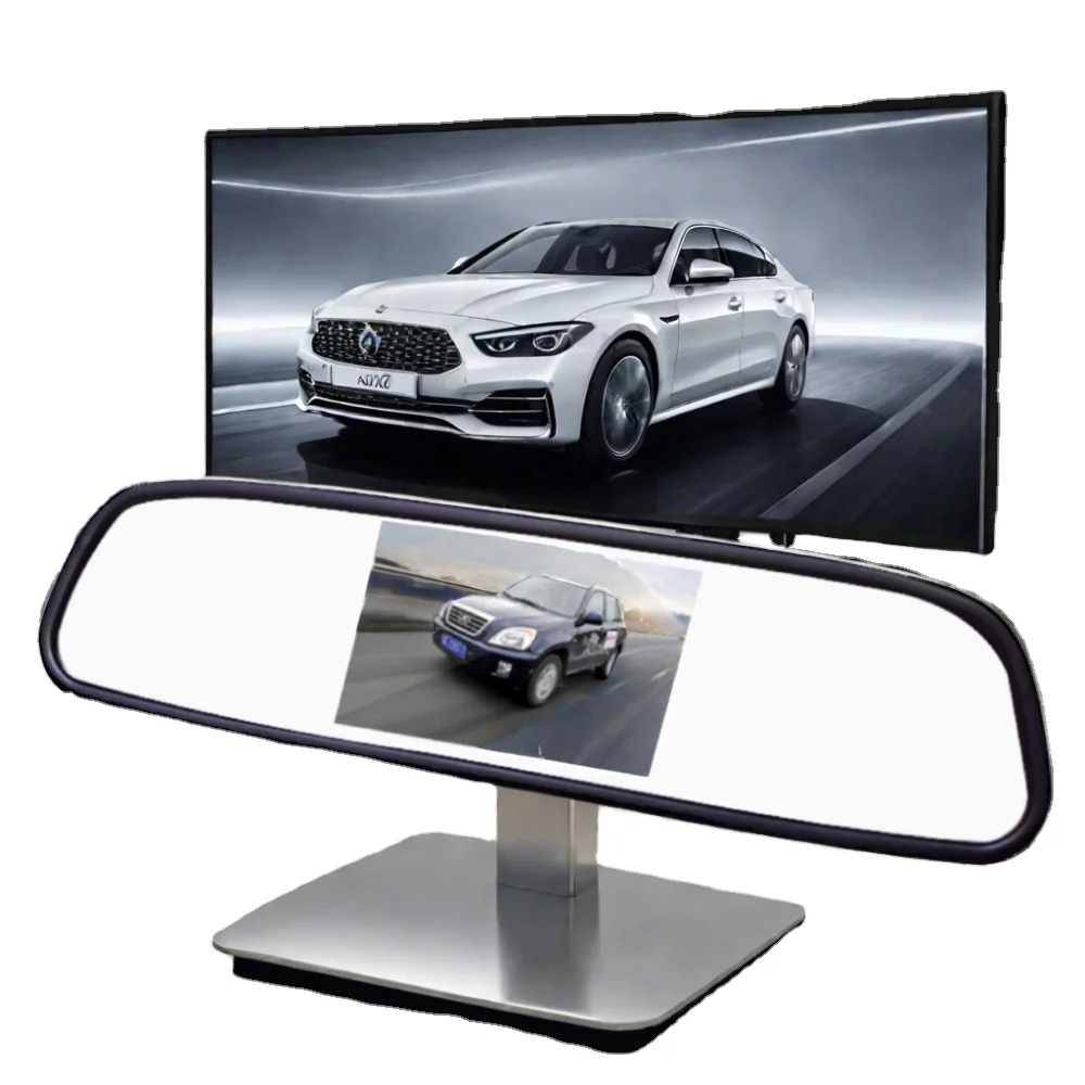 4.3 Inch TFT LCD Car Monitor HD Rear View Mirror with IR/LED Night ...