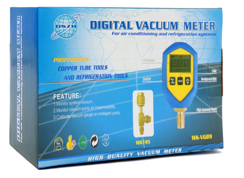 Dszh Multifunction Digital Pressure Gauge Vacuum Meter Or Digital Vacuum Meter Wk-vg89 - Buy ...