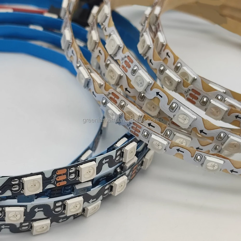 6mm Full Color LED Strip WS2812B - 60leds/m RGB Addressable