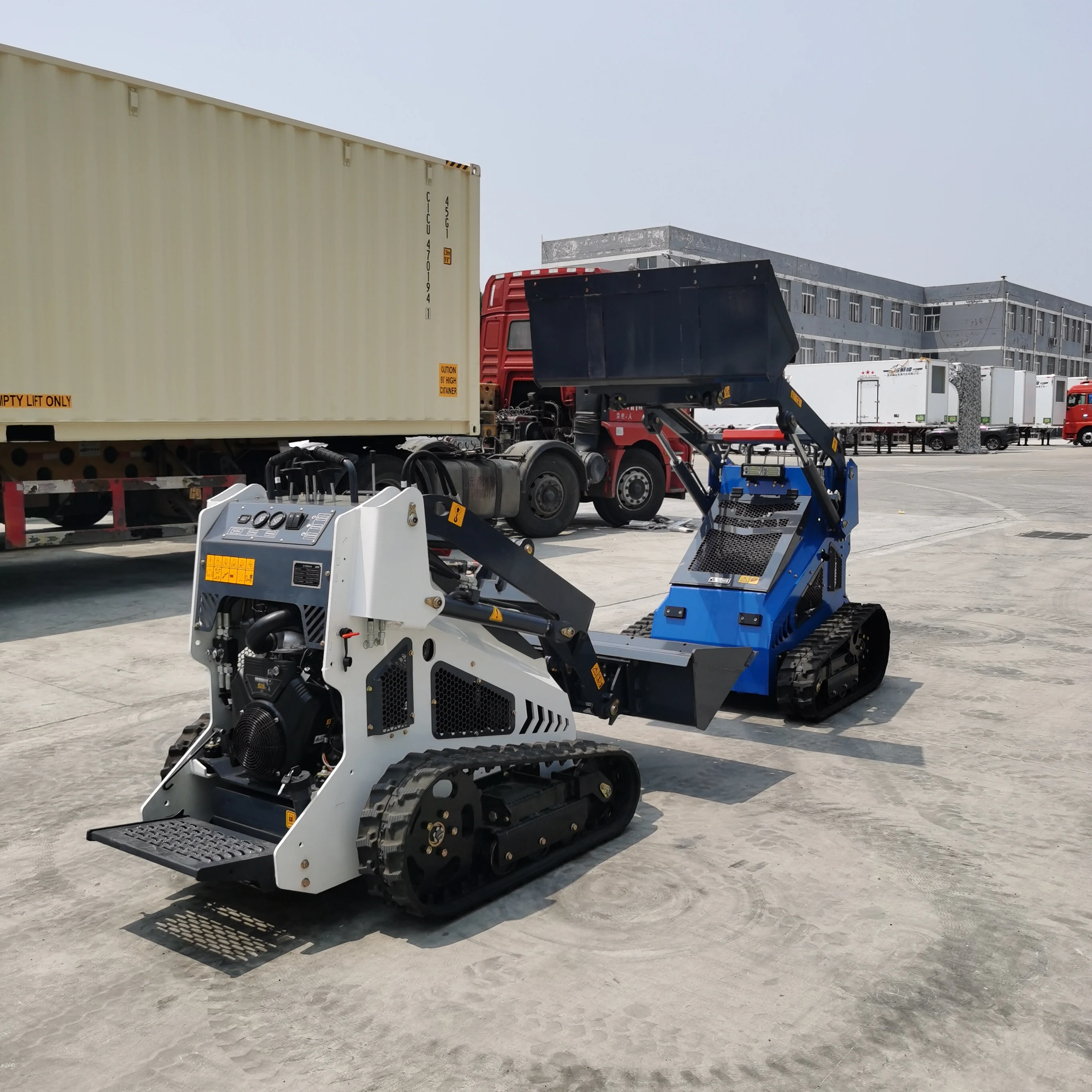 Ht450 Walk Behind Skid Steer New Hydraulic Mini Skid Steer Loader Skid ...