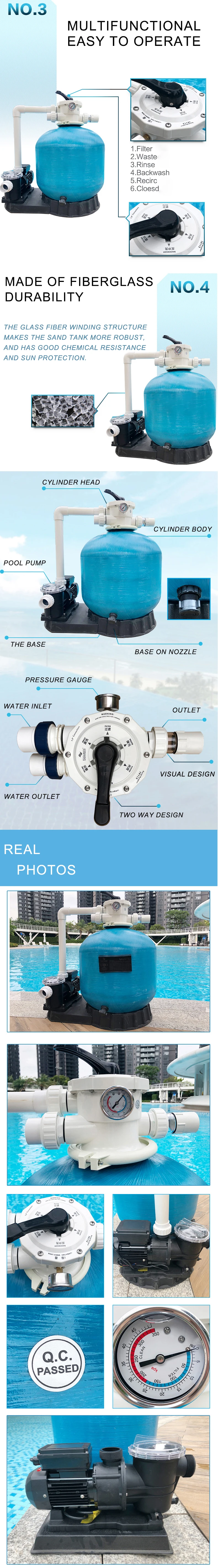 Commercial Swimming Pool Automatic Backwash Water Treatment Sand Filter ...