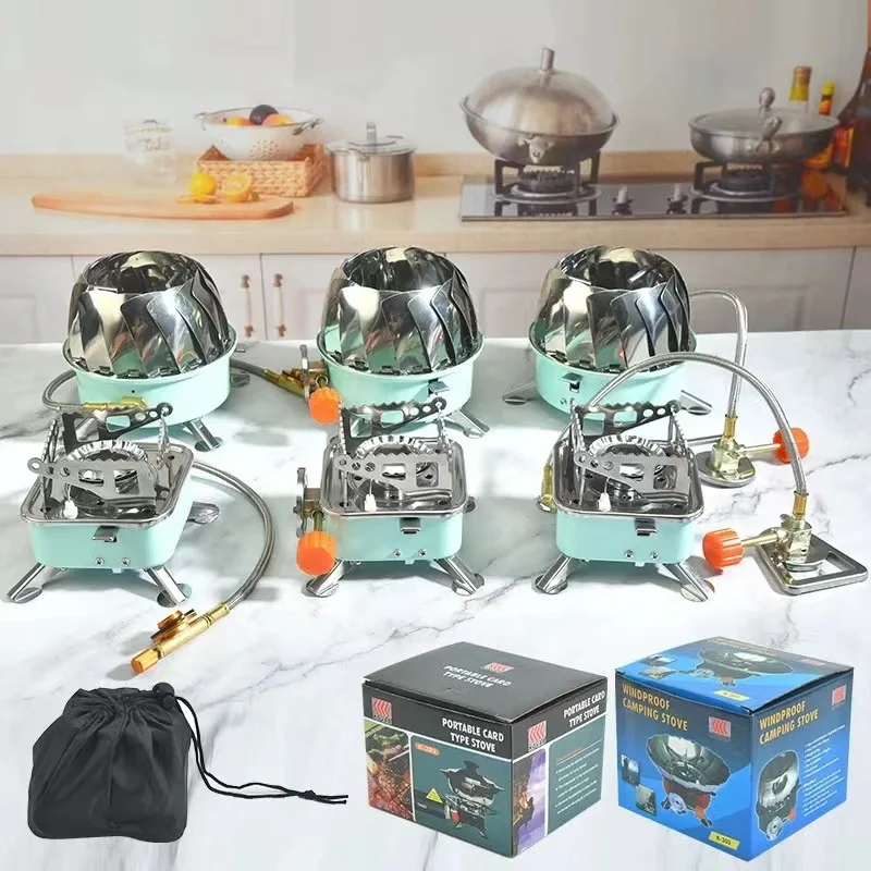 Outdoor Mini Gas Stove Portable Electronic Ignition Camping Hiking ...