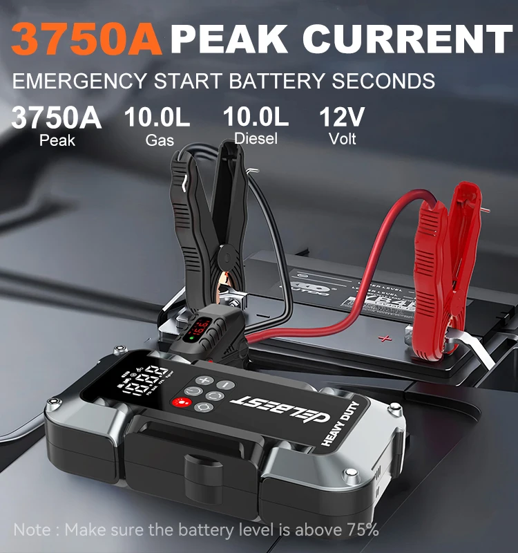 6 in 1 Car Jump Starter Kit - Reliable Battery Booster
