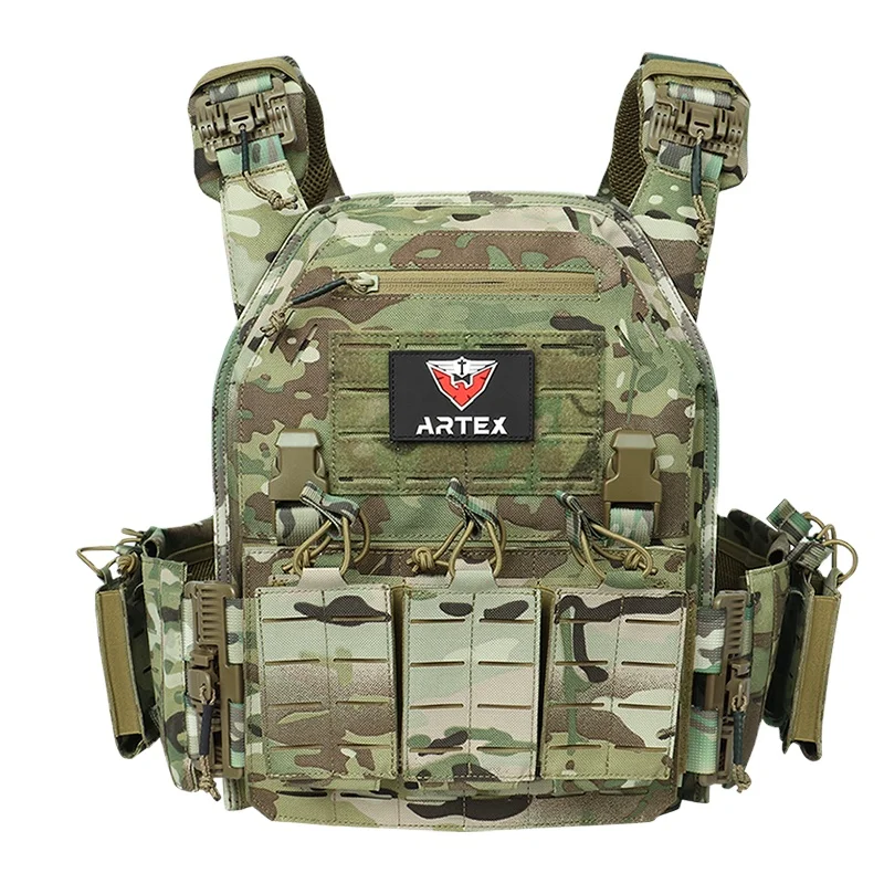 1000d Polyester Plate Carrier Tactical Vest With Quick Release Security ...