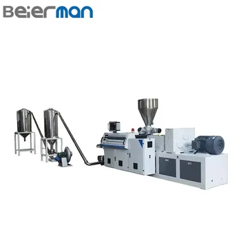 Plastic Granulating Line For Plastic Pvc Pe Pellets Powder Granule ...