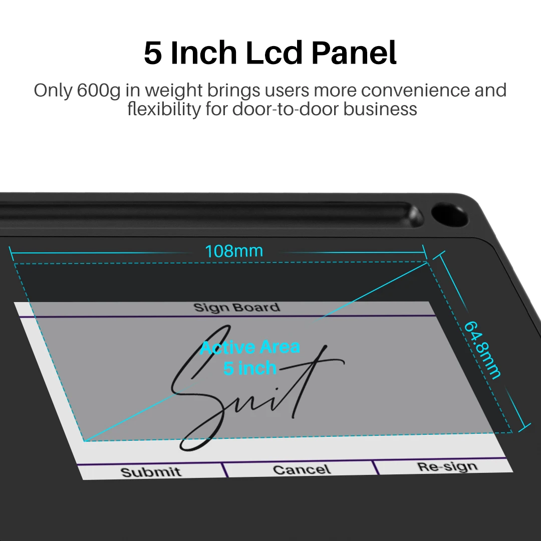 Huion DS510 Digital Signature Pad - Paperless & Customizable