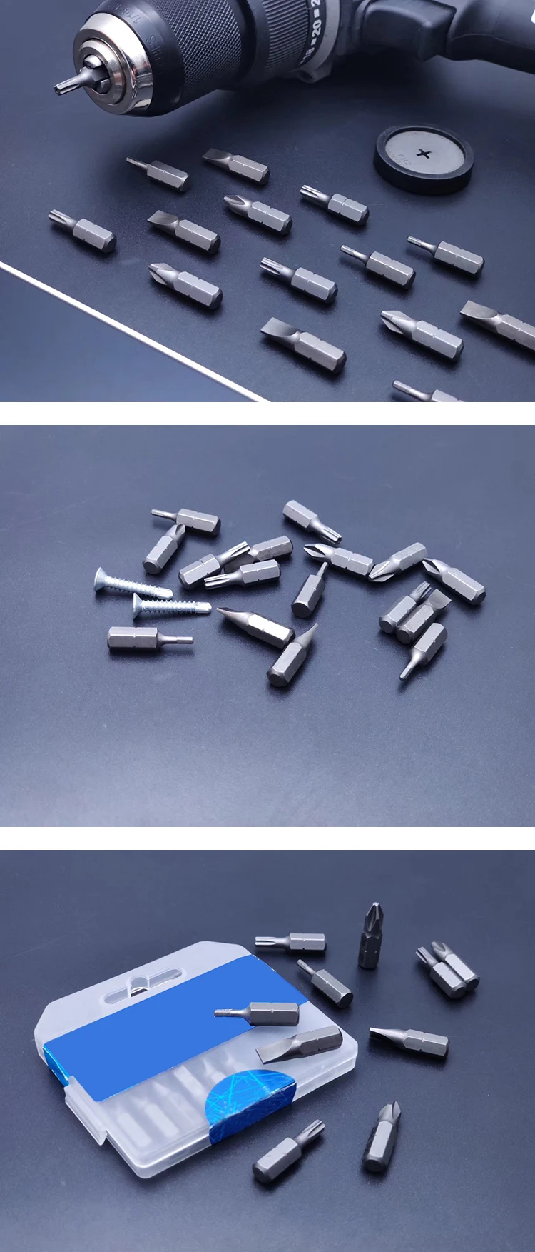 Hollow Ground Flat Head Screwdriver Bits 5pcs Set