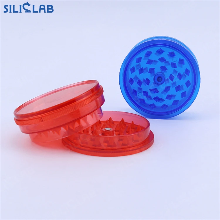 Colorful 3 Part Plastic Grinder Portable Smoking Tobacco Herb Grinder ...