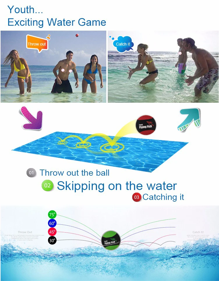 Soft Resin Swimming Pool Beach Grip Water Skim Jump Balls Petanque Tpr ...