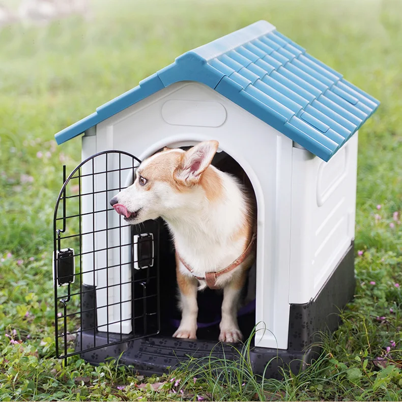 Disassembled Waterproof Ventilated Plastic Dog House Outdoor Kennel ...