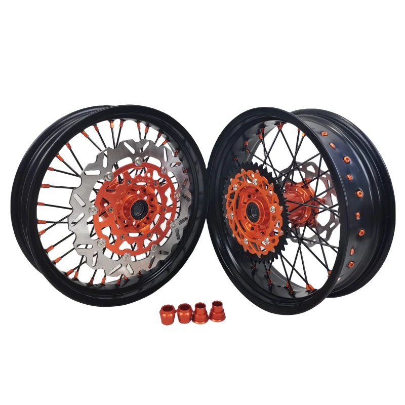 New Design Motorcycle Supermoto Modified Wheels CNC Wheel Rim 17 Inch ...