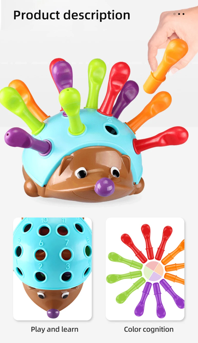 Educational Sensorial Matching Game Kids Sensory Toys Fingertip Shape ...