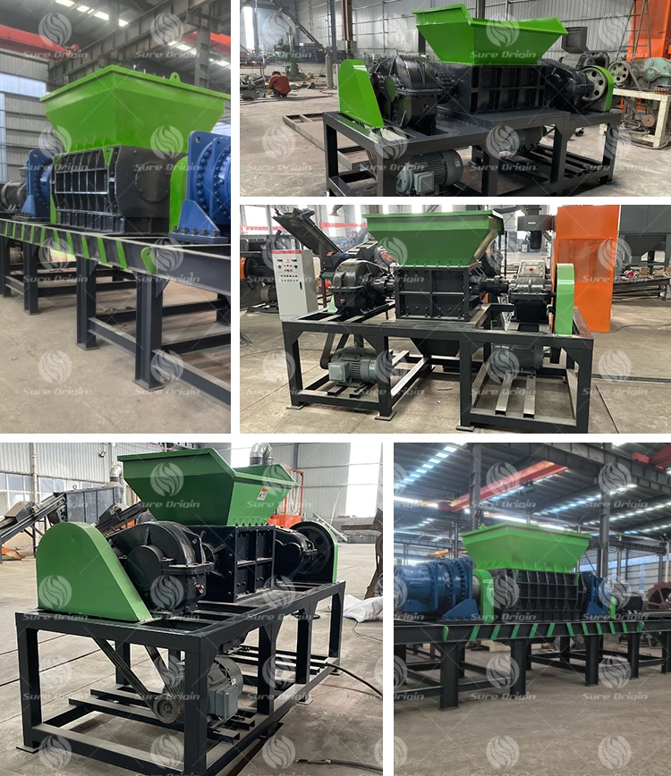 Heavy Duty Car Shredder Double Shaft Scrap Customized Double Shaft ...