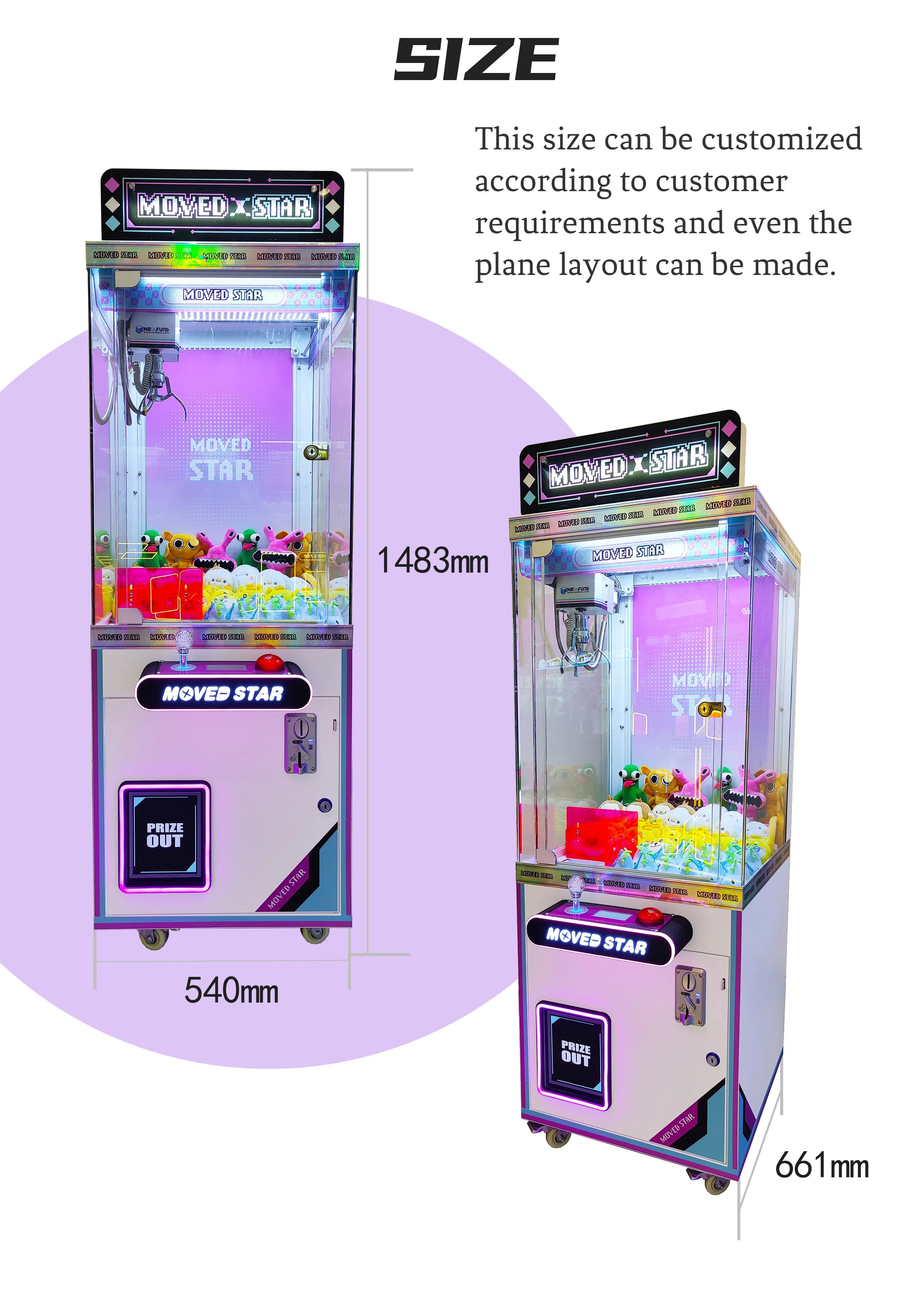 Neofuns 21 Inch Mini Claw Machine - High Quality Arcade Game
