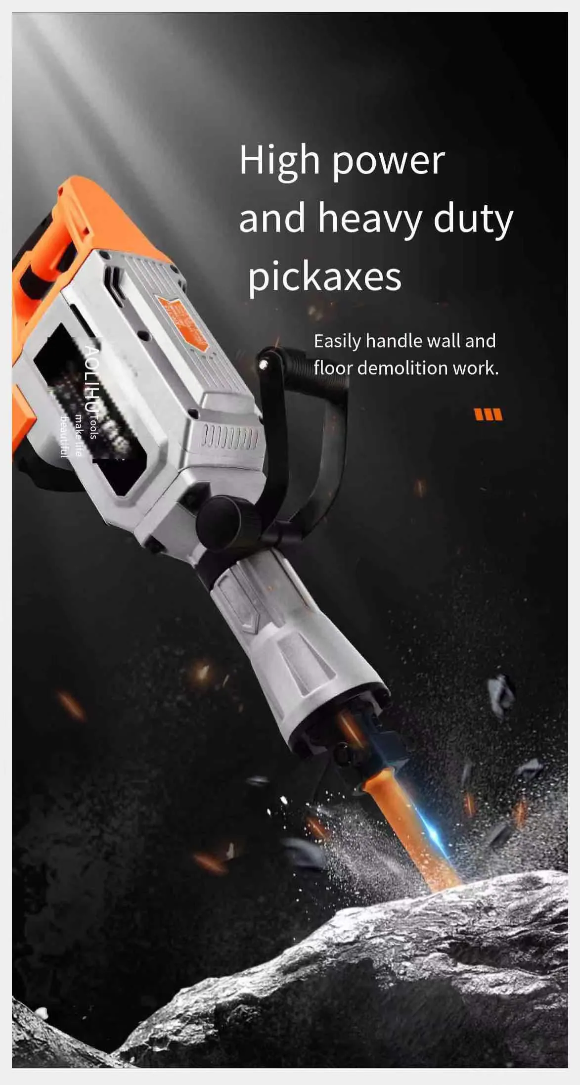 Cordless Electric Breaking Hammer Power Tools Hot Sale Electric Hammer ...
