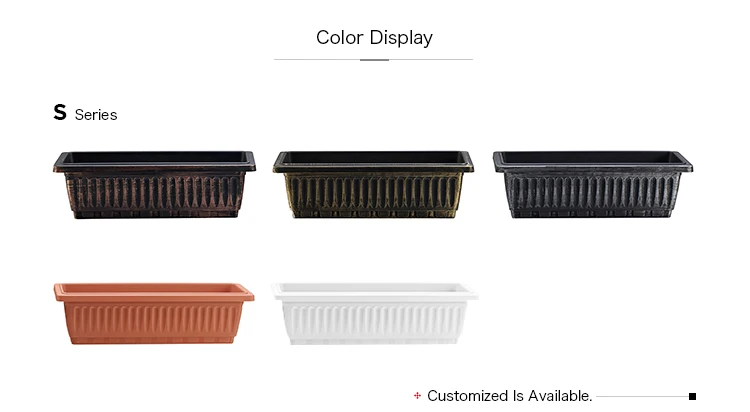Outdoor Rectangle Planter Boxes - Perfect for Flower Pots