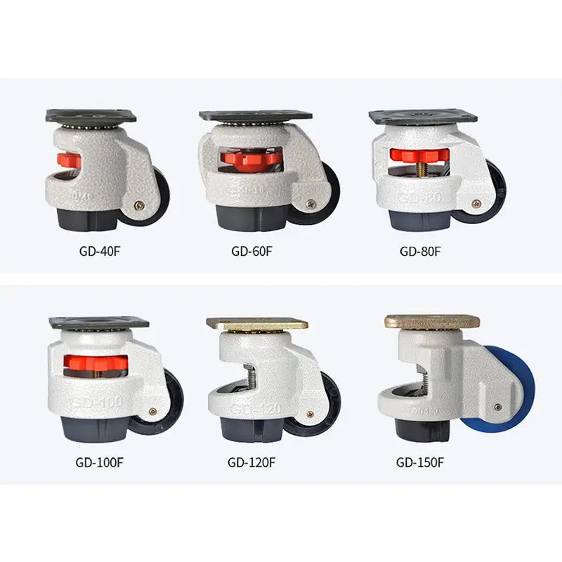 Hoone 40f-150f Nylon Durable Retractable Industrial Castor Adjustable 3 ...