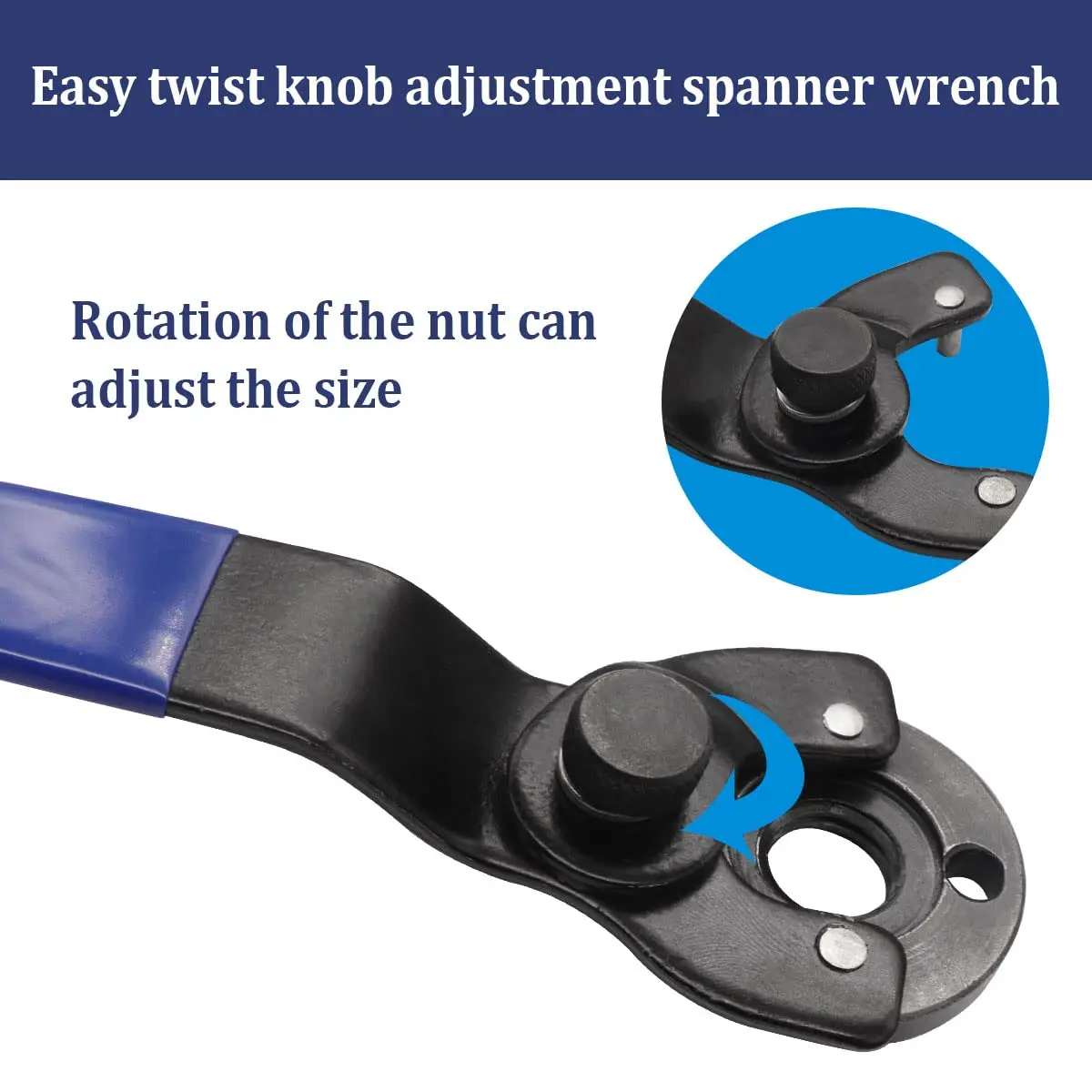 Grinder Wrench Universal Adjustable Grinder Lock-nut Pin Wrench ...