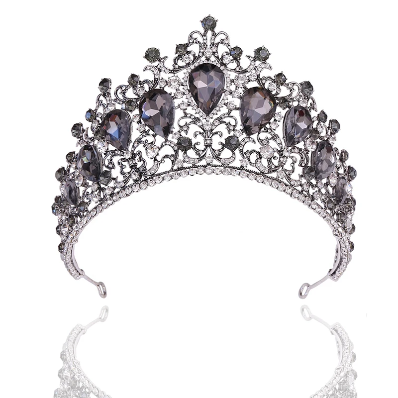 European Style Pageant Crowns Headwear Classical Baroque Colored ...