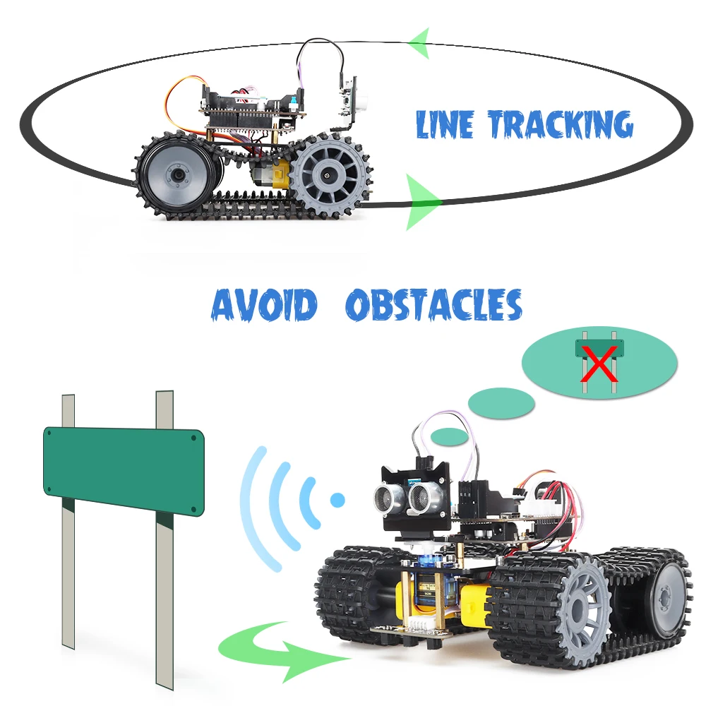 Tscinbuny RTracked Robot Kit: C++ Programming Starter Kit for STEM ...
