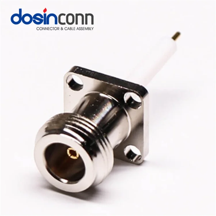 Waterproof Straight Female 4 Hole N Connector for PCB