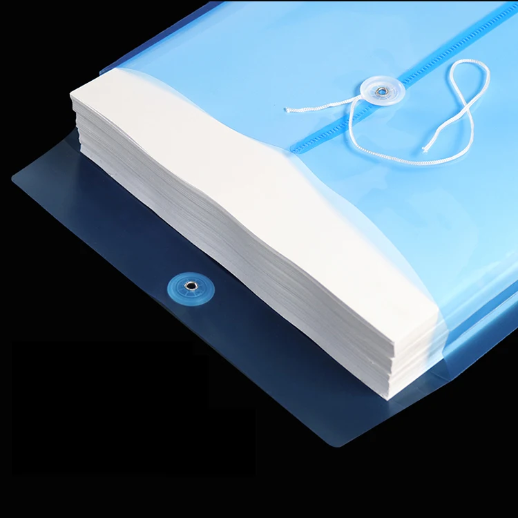Transparent Plastic Envelope Bag Vertical Storage Hang String Wrap Rope ...