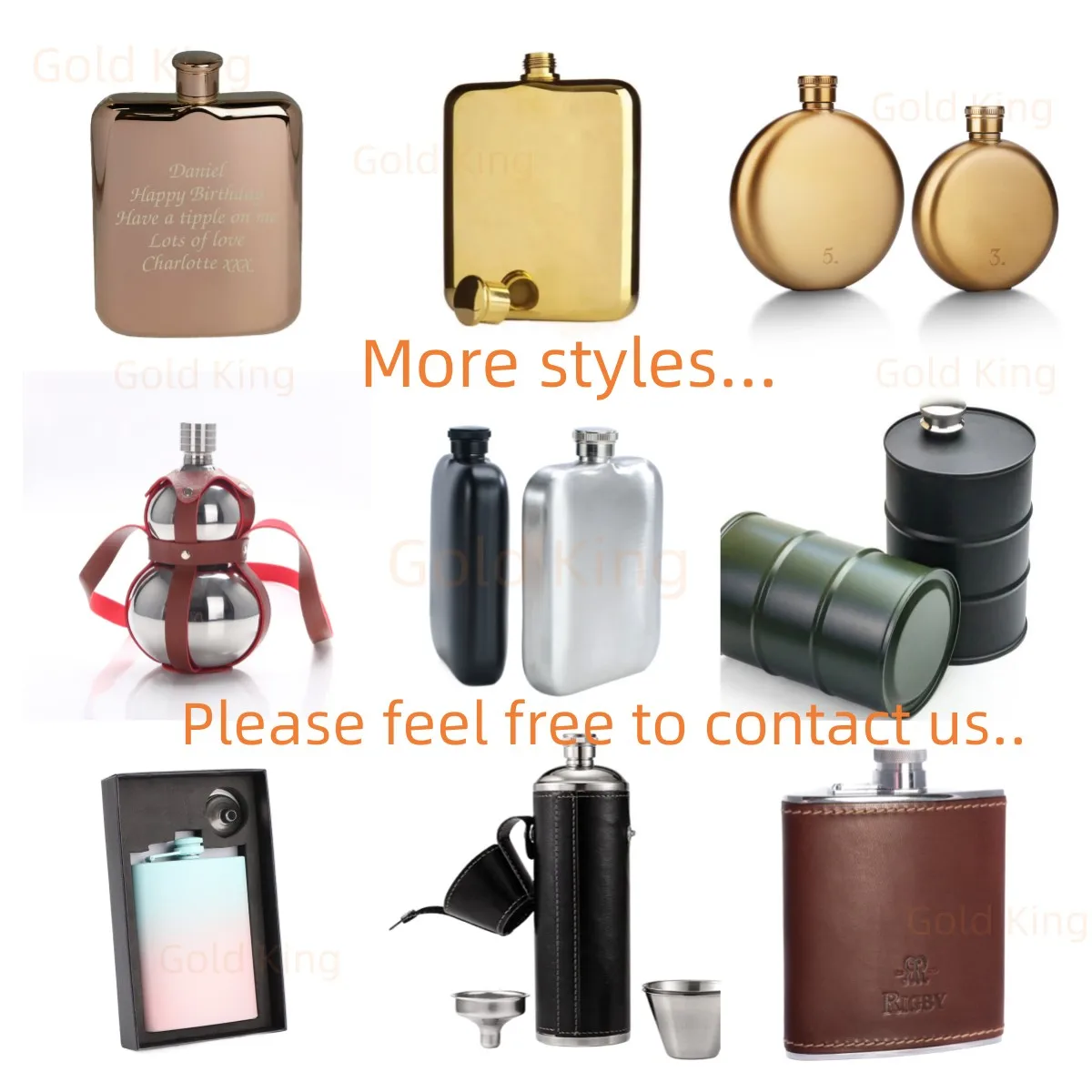 Alibaba.com: Silver 6oz Stainless Steel Hip Flask, Pocket Flagon for ...