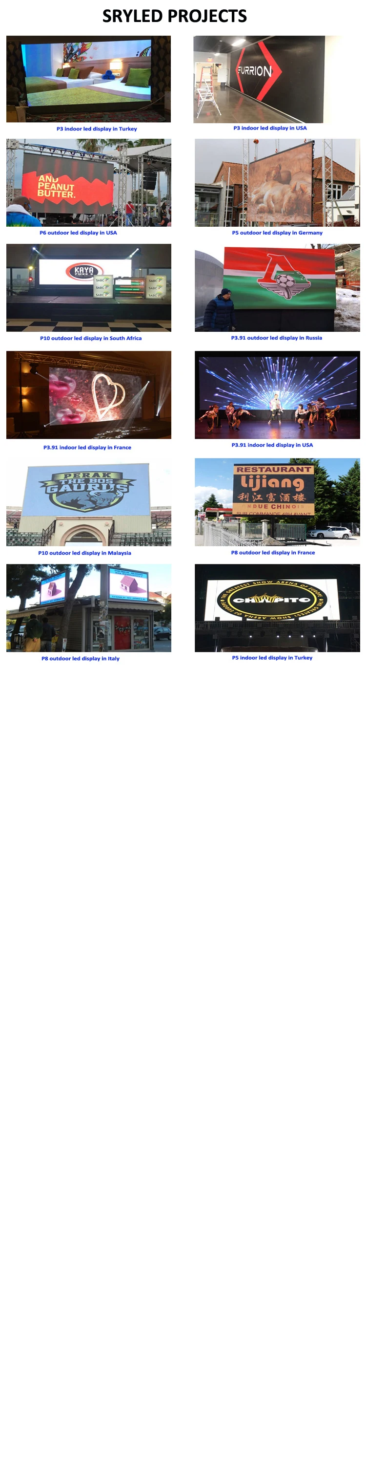 Indoor/Outdoor Rental LED Display Cabinet Stage LED Display Screen ...