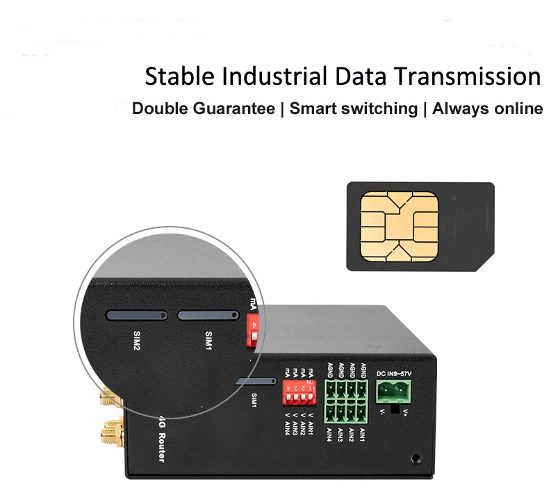 2DI 2DO RS485 to Wireless 4g Wifi Communication Edge Computing to Thingsboard Cloud