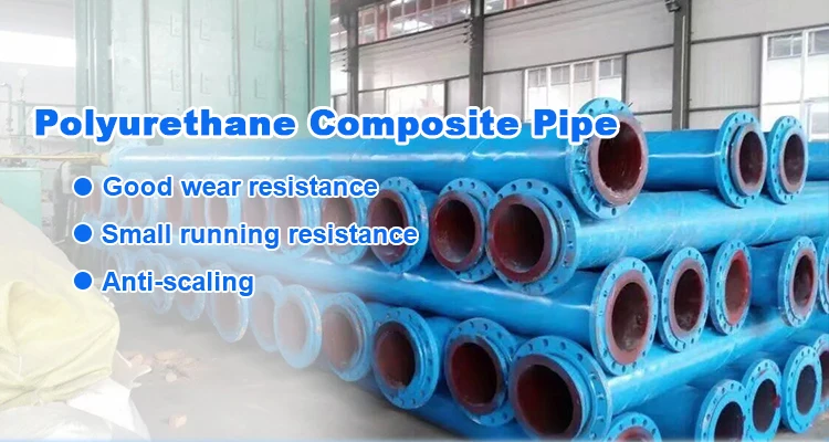Polyurethane Composite Pipe Mining High Elasticity Polyurethane ...