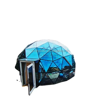 Triangular Glass Curtain Wall Dome House Outdoor Vacation Camping ...