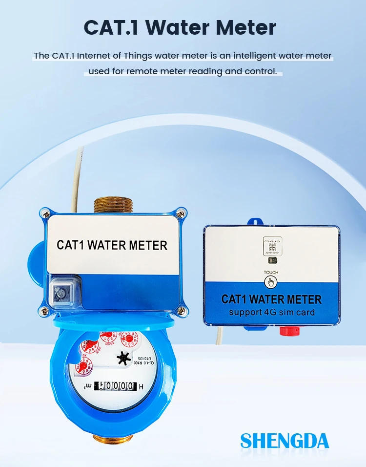 Mechanical Iso Water Flow Meter 3/4 Cat 1 Multi Jet Dry Type Water Flow ...